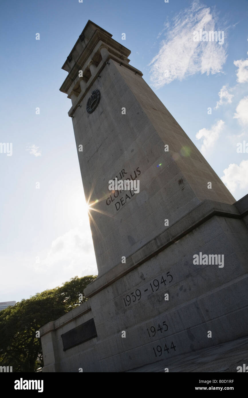 The Singapore Cenotaph is a war memorial engraved with the words OUR ...