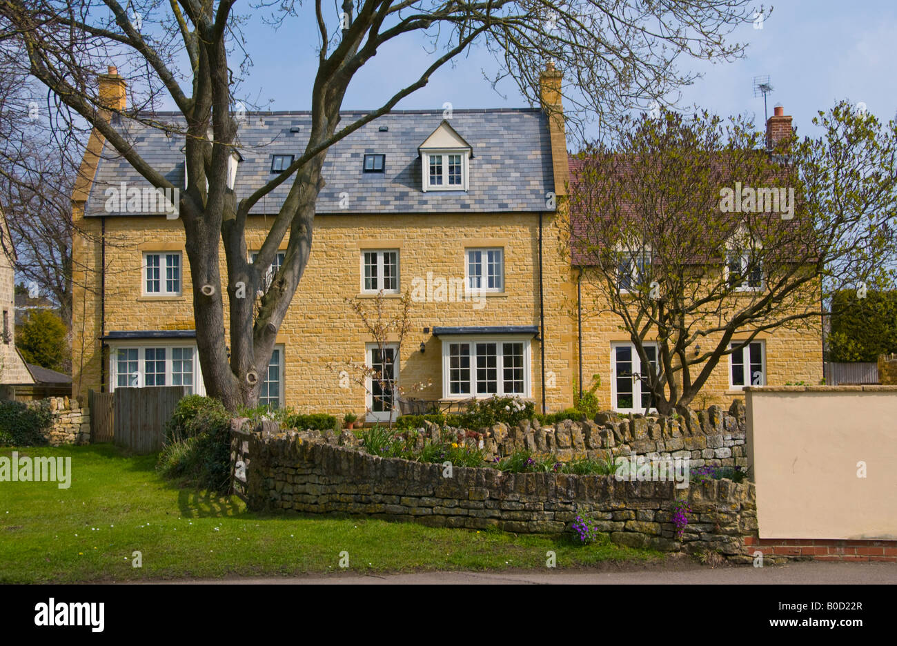 Large detached house in Cotswolds Gloucestershire England UK EU Stock ...