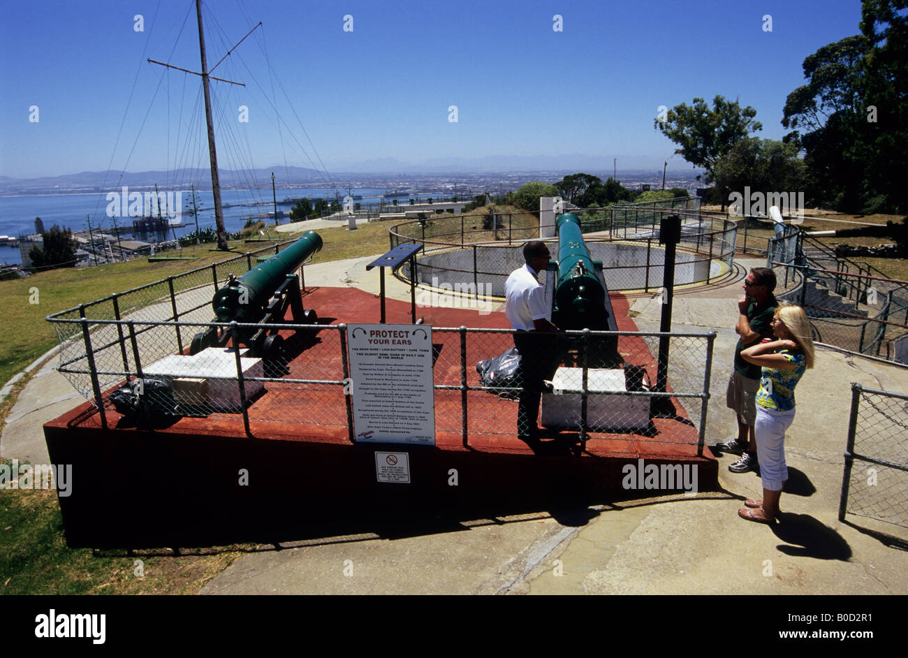 Cape Town, South Africa, landscape, group of adult people, firing of ...