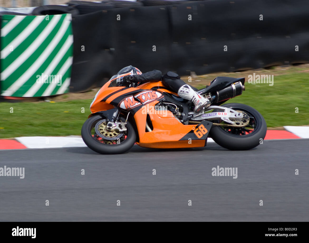 David Johnson Riding a Honda 1000 Motorbike in the British Superbike ...