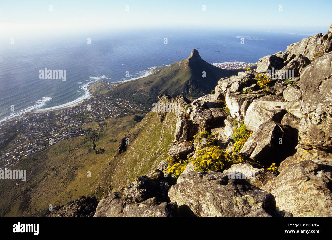Cape Town, South Africa, beautiful landscape, Lions Head landmark and ...