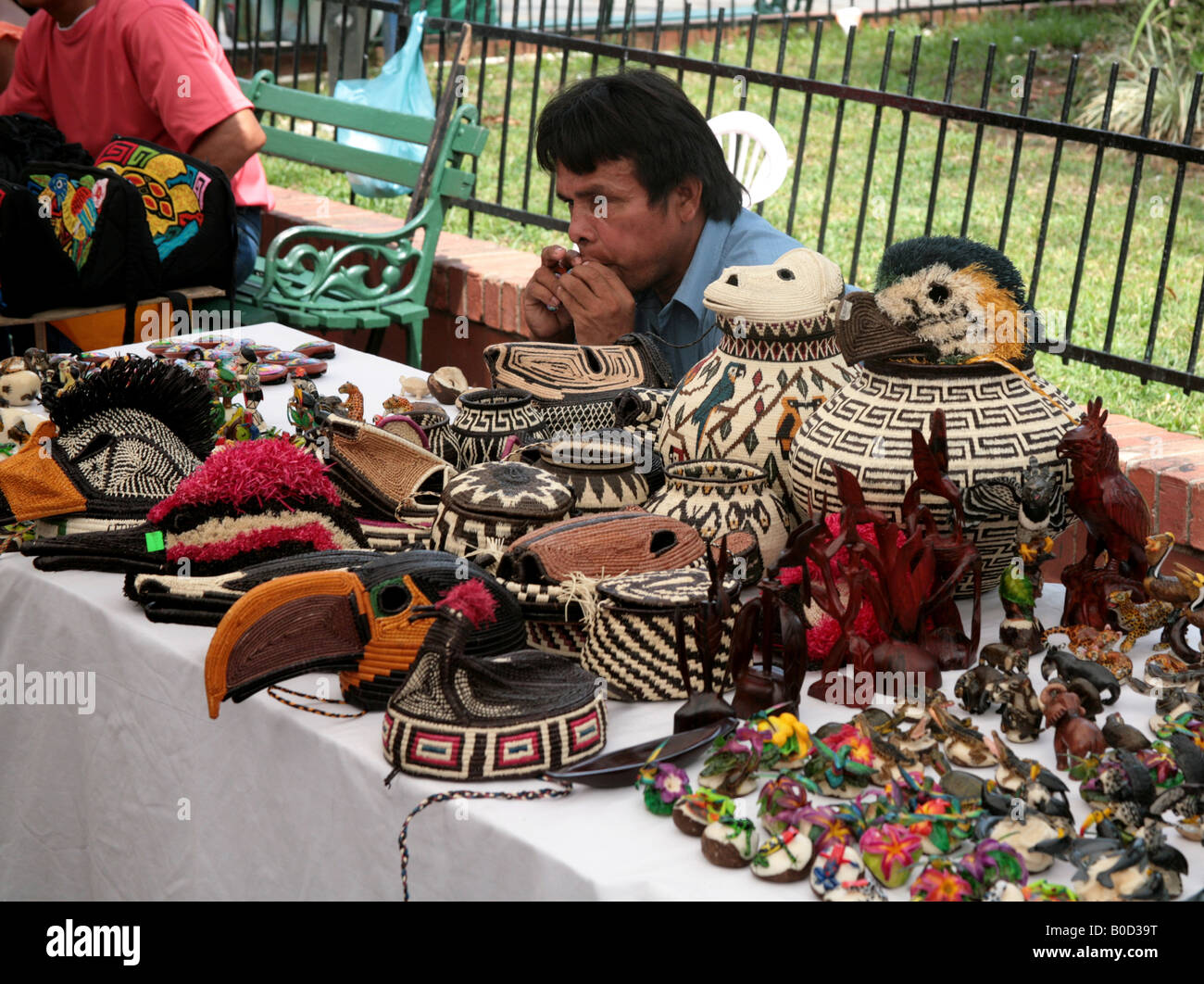 Flea street market at Plaza Catedral of Panama City s Casco Antiguo ...