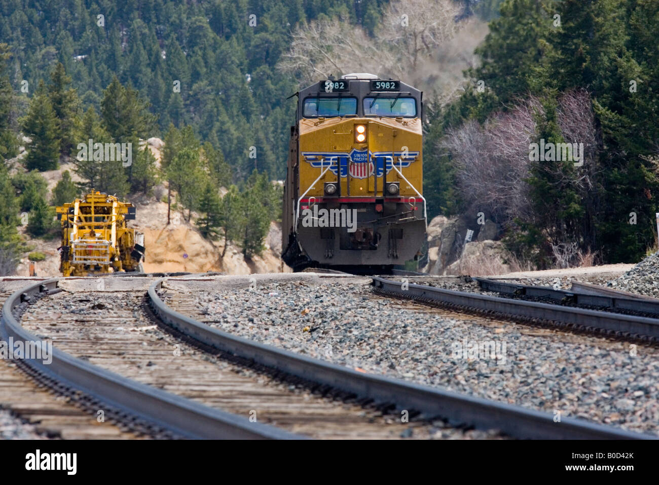 Union Pacific train near the Continental Divide Stock Photo - Alamy