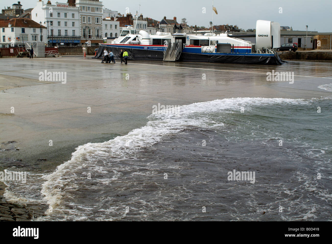 Passenger Hovercraft Solent Express GH 2142 of the Hovertravel Fleet on ...