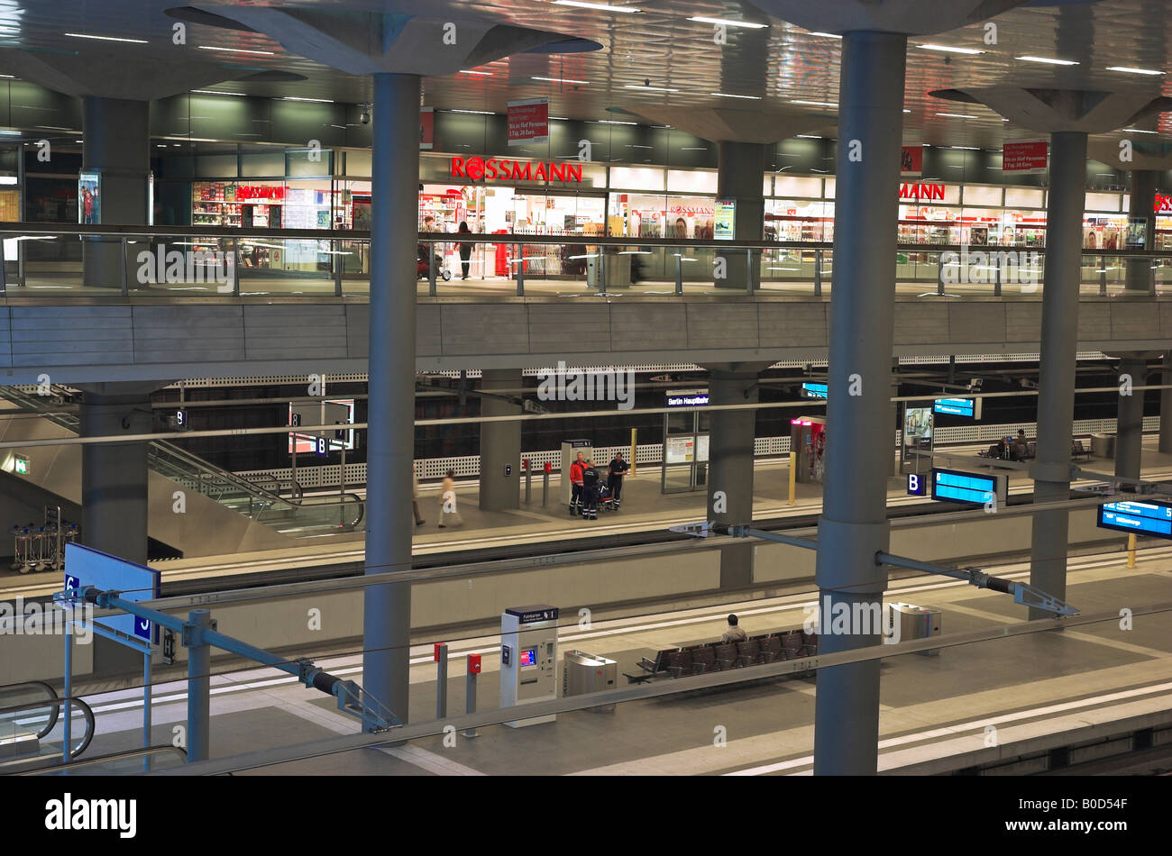 Interior view of Berlin Central Station Berlin Hauptbahnhof Berlin ...