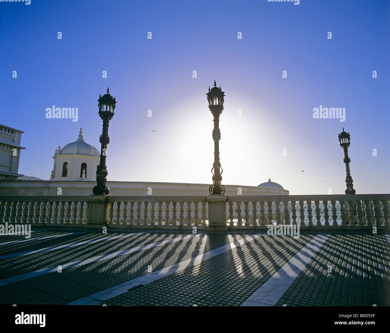 A promenade by the sea Cadiz Andalucía Spain Stock Photo - Alamy