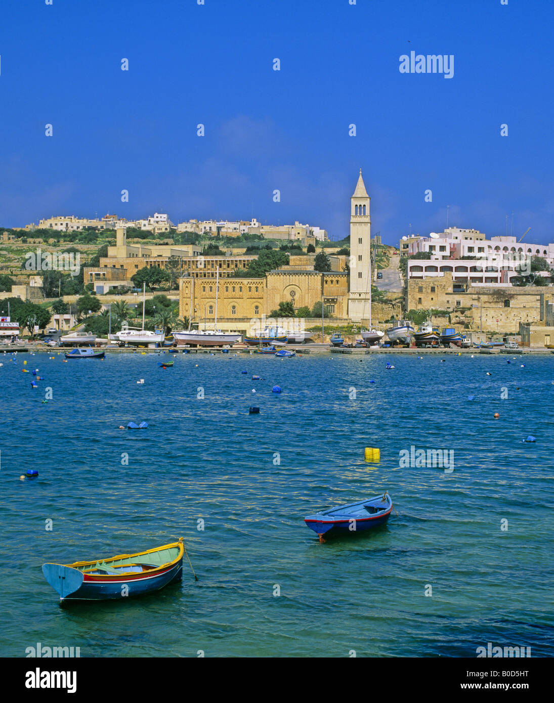 St Anne’s Church Marsascala Harbour Malta Stock Photo - Alamy