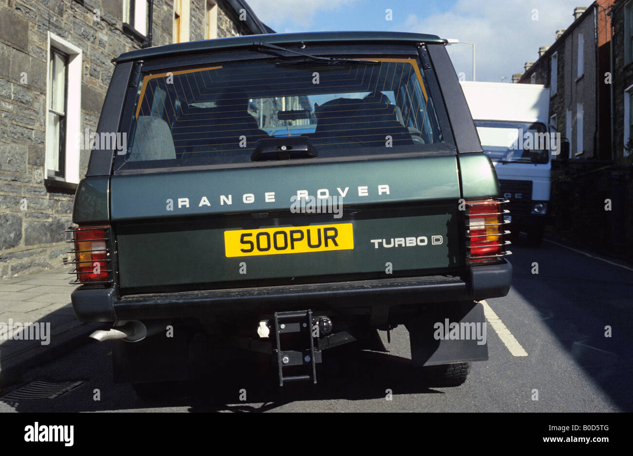 "500PUR" Super Range Rover vehicle registration plate, UK Stock Photo ...