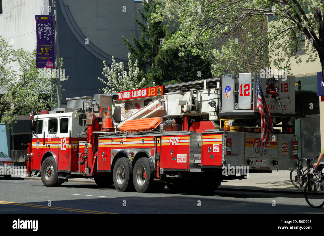 Fire truck ladder usa hi-res stock photography and images - Alamy