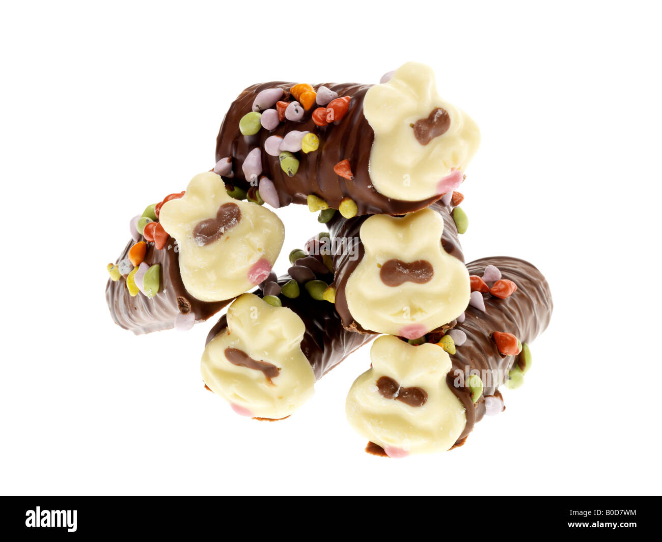 Chocolate Mini Rolls Stock Photo - Alamy