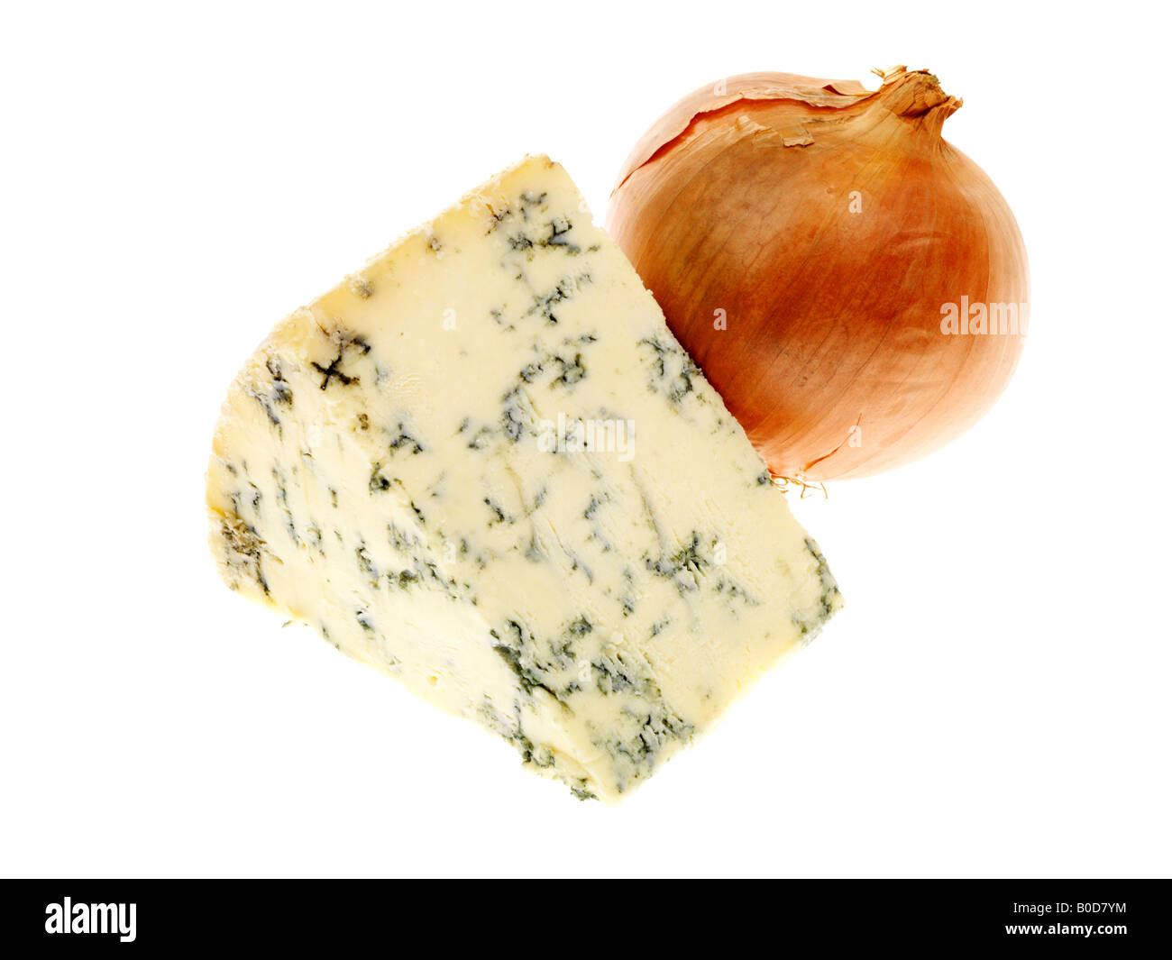 Stilton Cheese with White Onion Stock Photo - Alamy