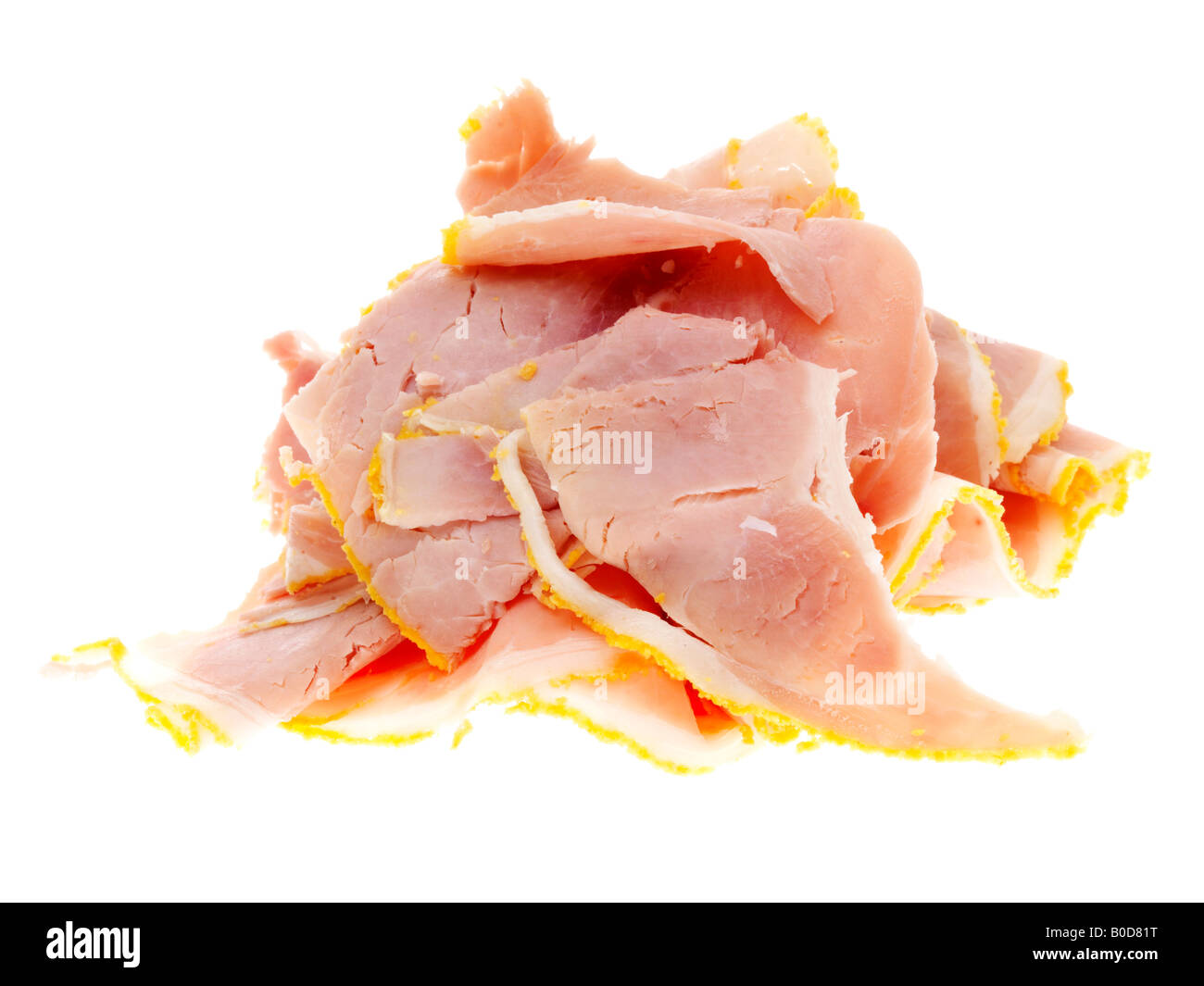 Slices of Ham Stock Photo - Alamy