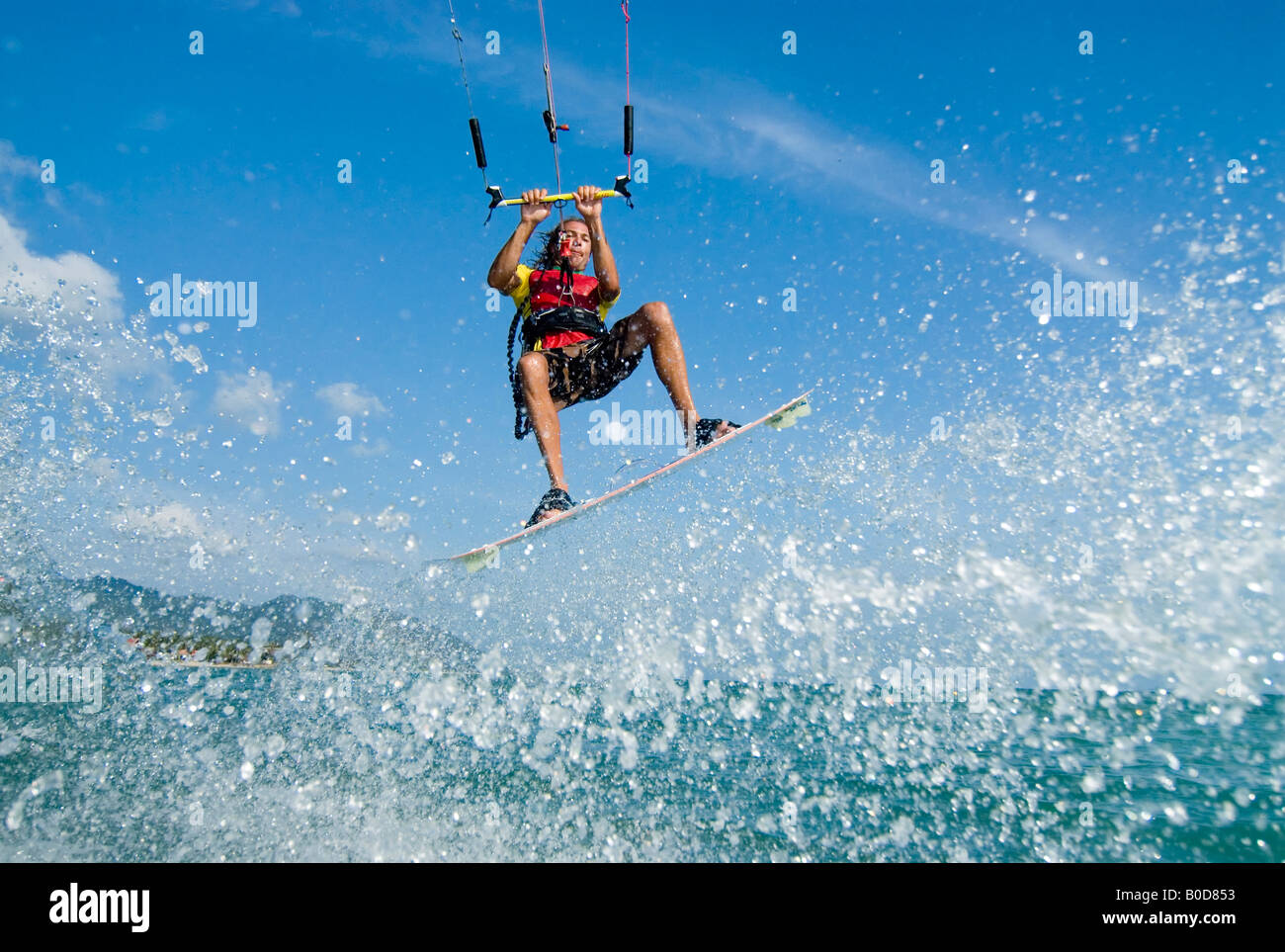 Airborne wind surfer wave jumping hi-res stock photography and images ...