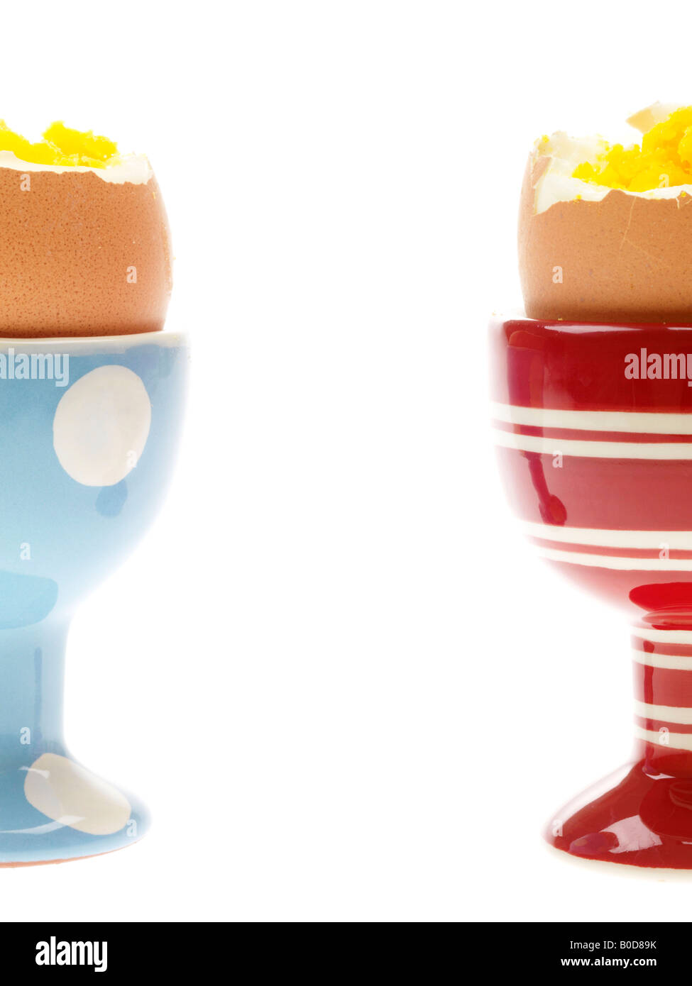 Two Hardboiled Eggs Stock Photo - Alamy