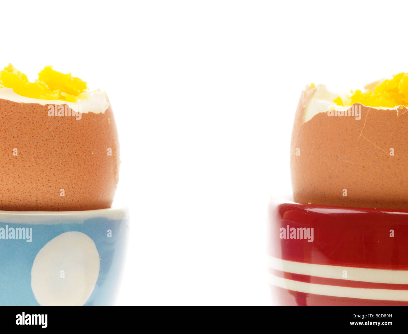 Two Hardboiled Eggs Stock Photo - Alamy