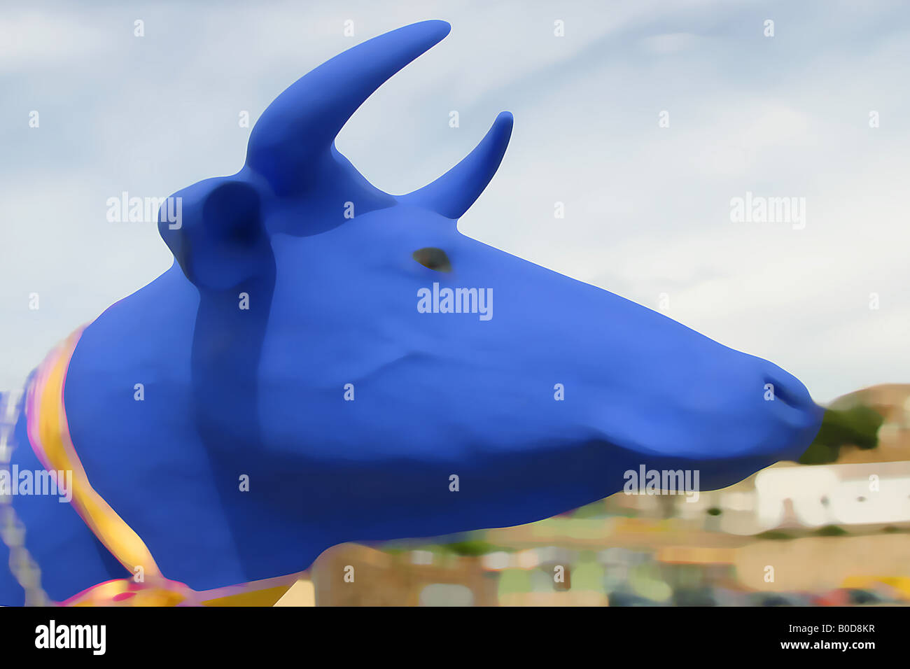 'BLUE MOO' DIGITAL ARTWORK Stock Photo - Alamy