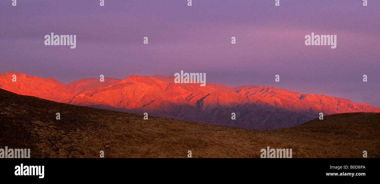 Sunrise Alpenglow on the Panamint Range, Death Valley National Park ...