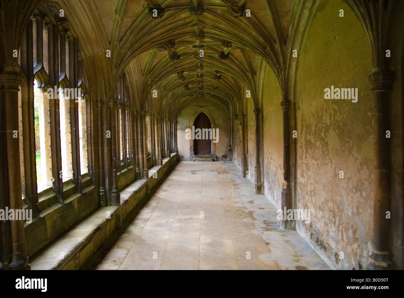 Medieval Abbey Cloisters Stock Photo - Alamy