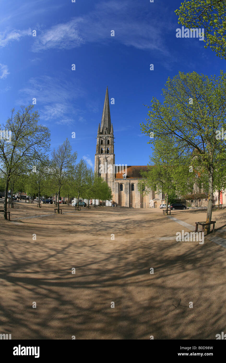Abbey of Saint-Savin sur Gartempe Stock Photo - Alamy
