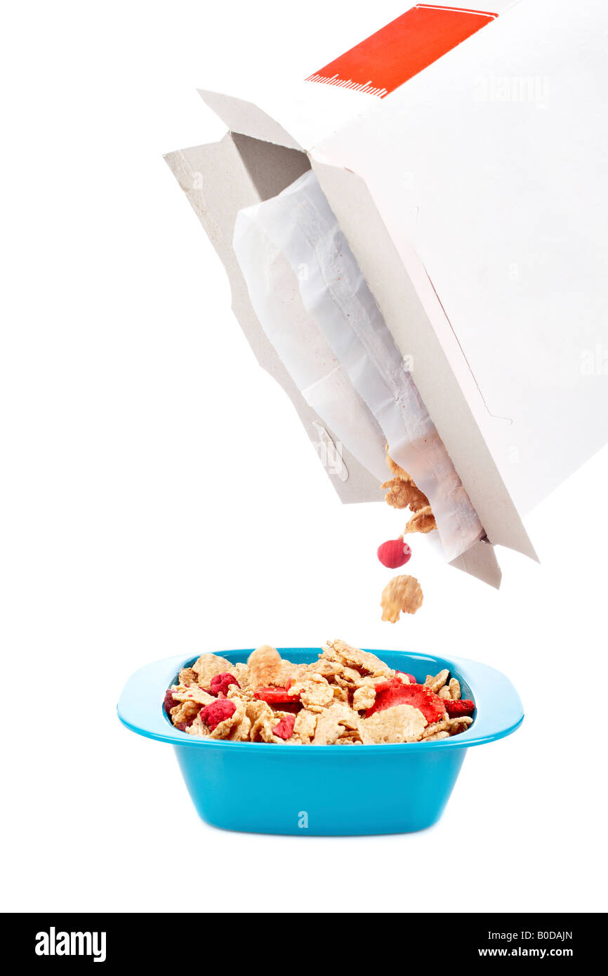 Cereal pouring out of box Cut Out Stock Images & Pictures - Alamy