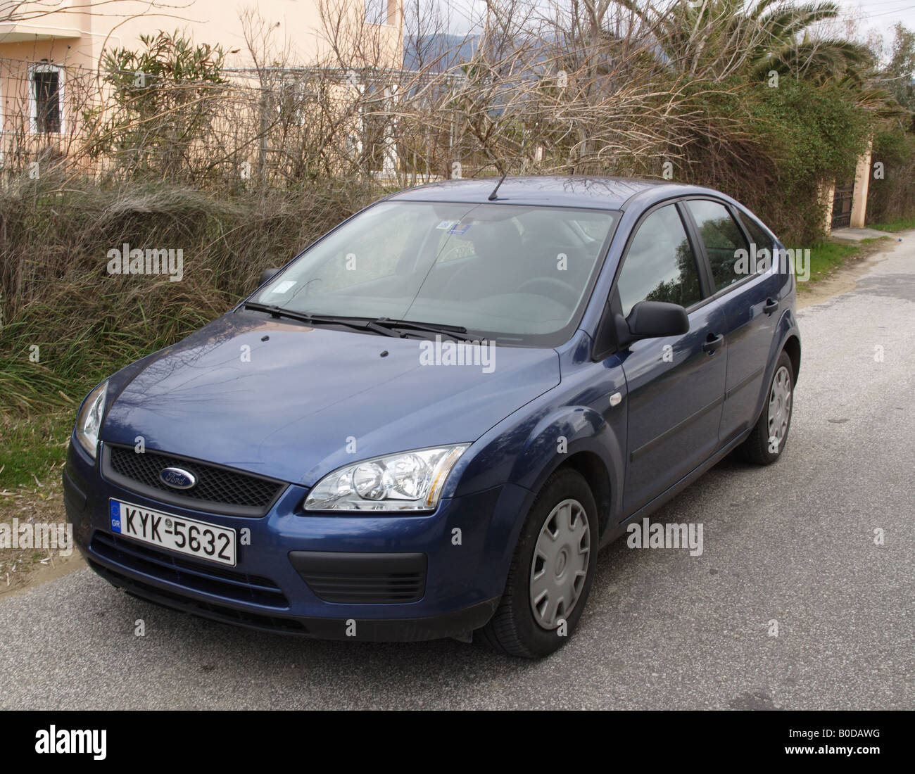 FORD FOCUS BLUE Stock Photo - Alamy