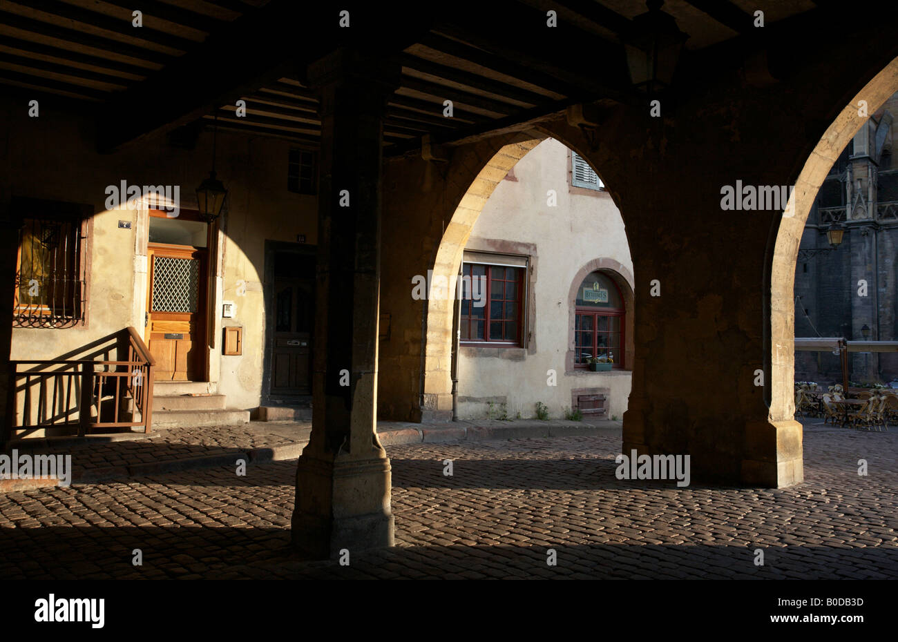 Early morning arches at Colmar Alsace France Stock Photo - Alamy
