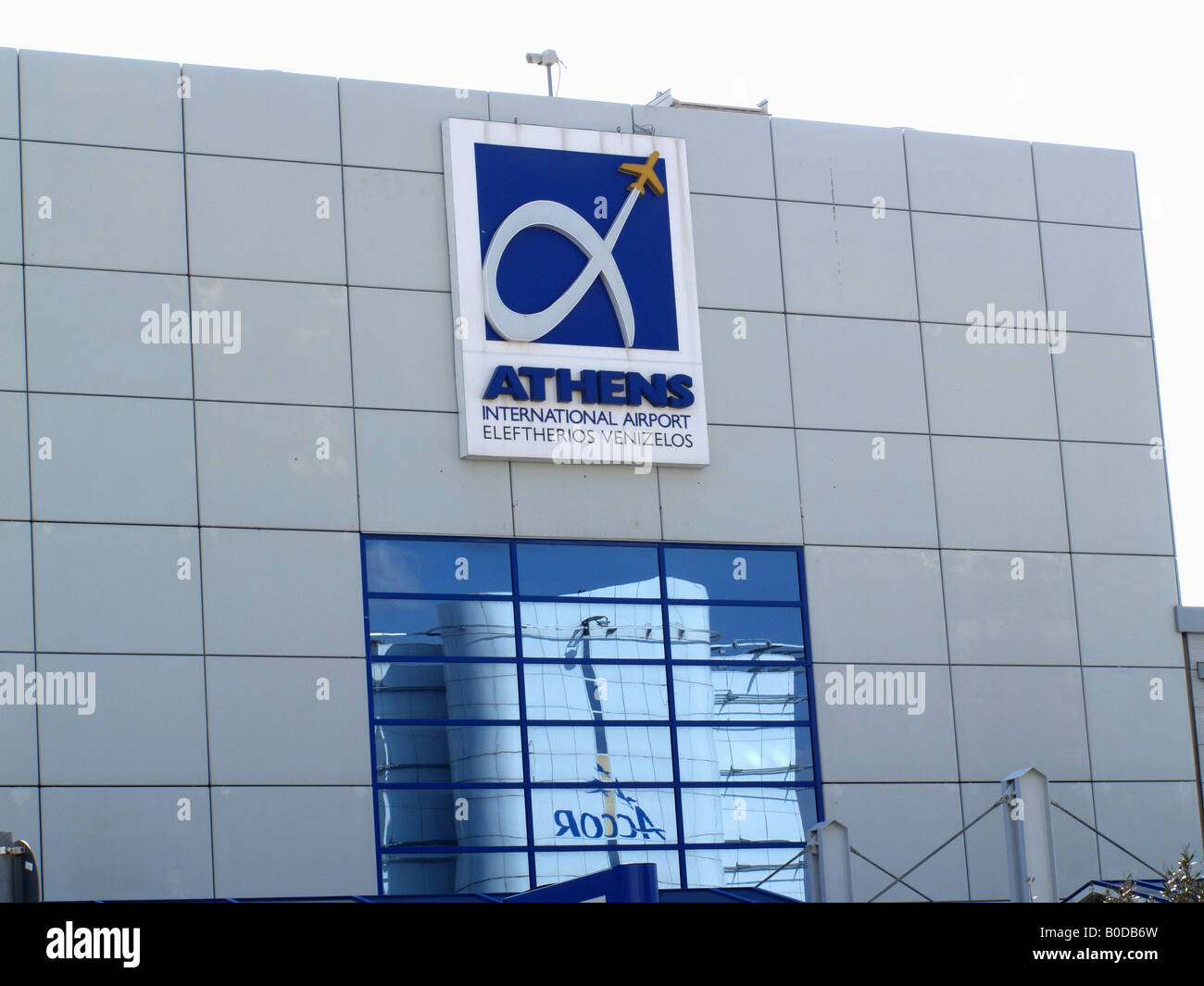 ATHENS INTERNATIONAL AIRPORT SIGN Stock Photo - Alamy