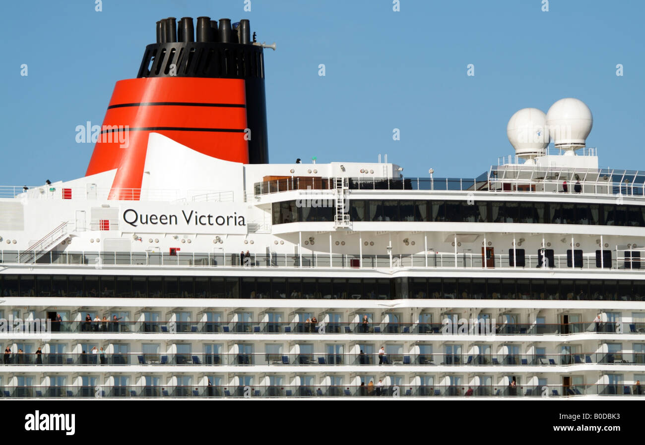 Cunard Company Cruise ship the Queen Victoria Structure Design UK Stock ...
