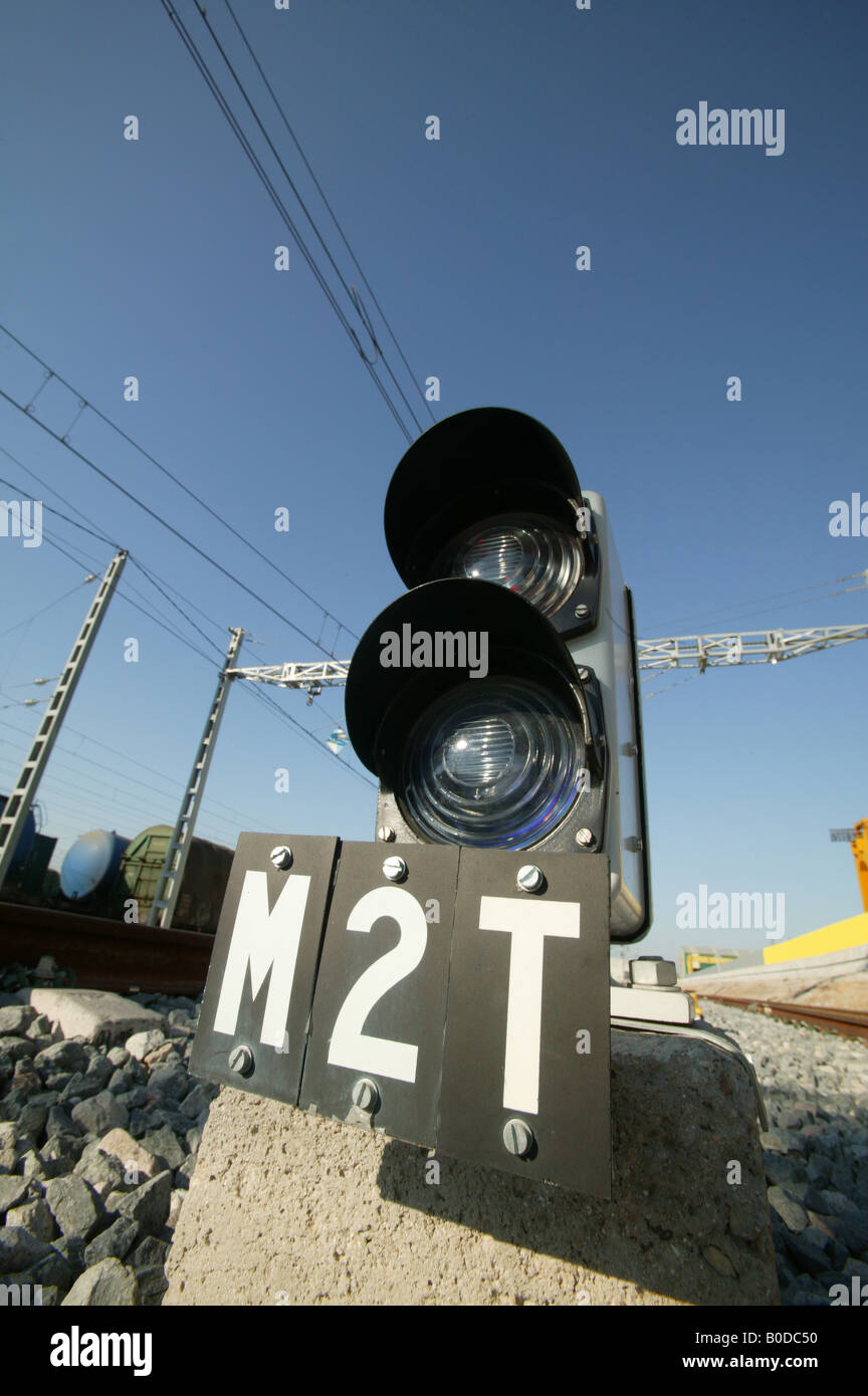 railway, Spain, signal, signalling, traffic lihgt, warning, traffic ...