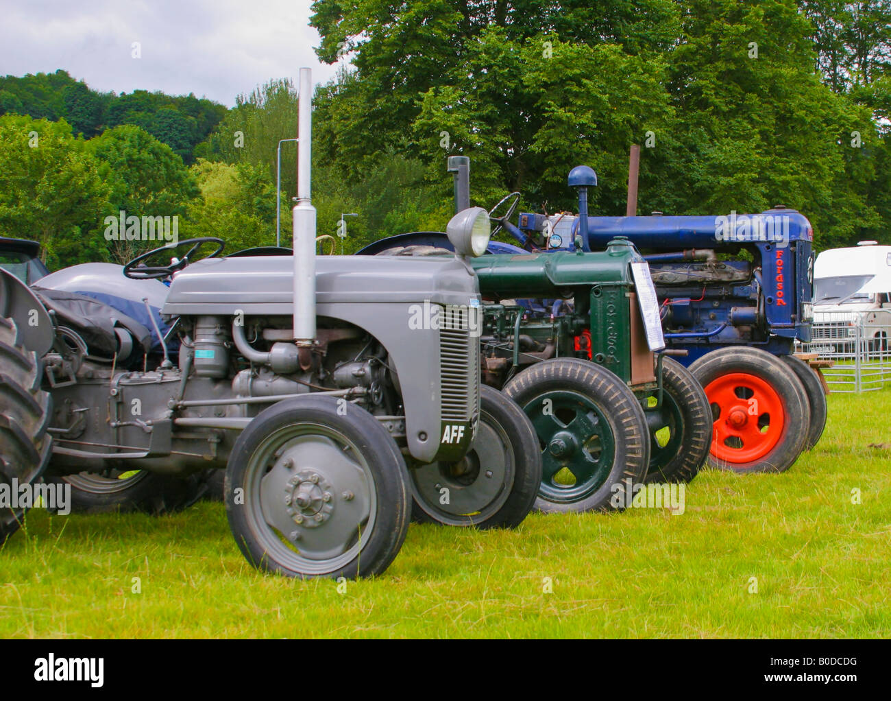 Vintage tractors at Dolgellau Countryside Fair in Gwynedd Wales UK ...