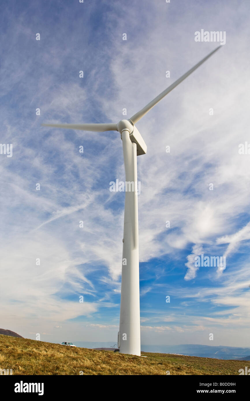 Windmill turning on the sunset in summer Motion blur Stock Photo - Alamy
