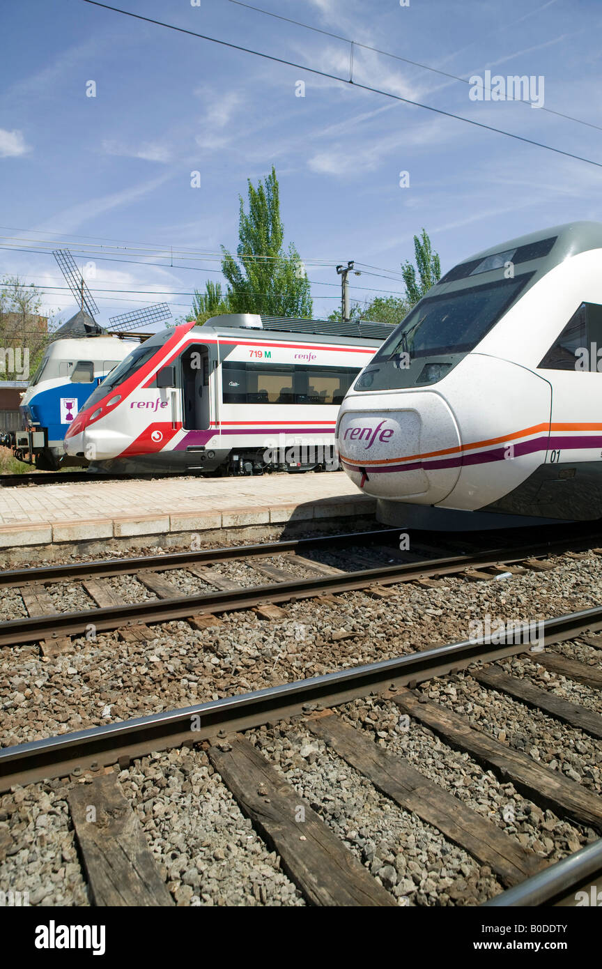 Spain, railway, rail, train, transport, transportation, tren ...