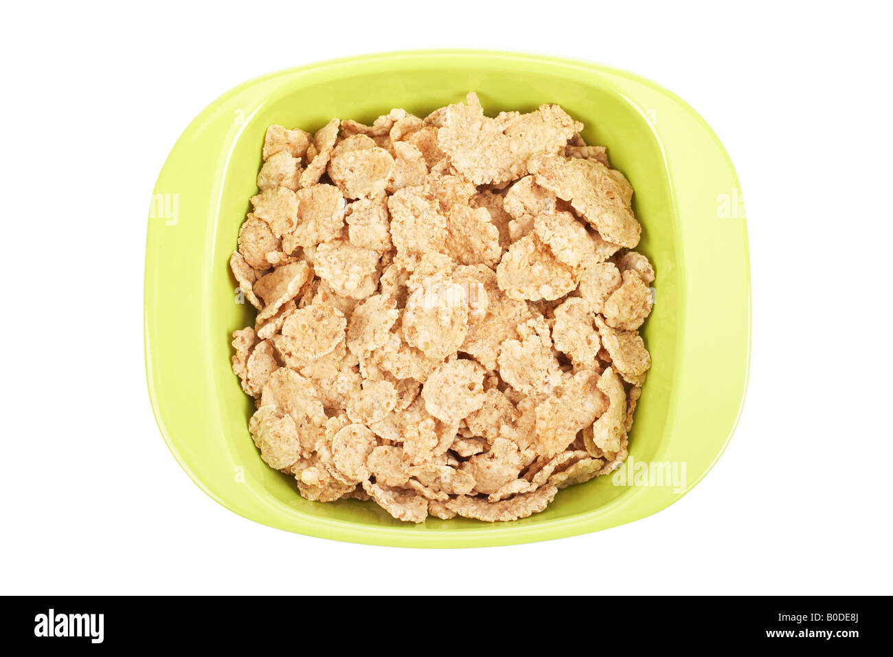 A bowl of cornflakes isolated on white background Stock Photo - Alamy
