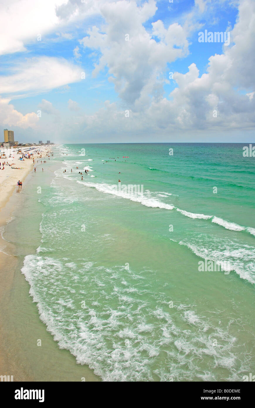 Beautiful Pensacola Beach Florida under pretty cloudscape Stock Photo ...