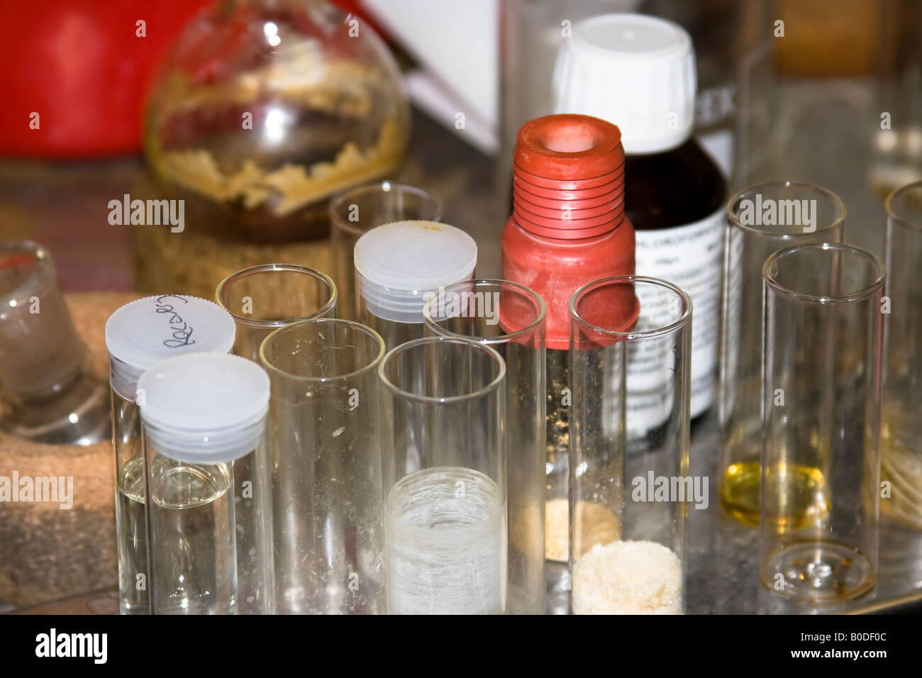 Test tubes in a chemistry laboratory Stock Photo - Alamy