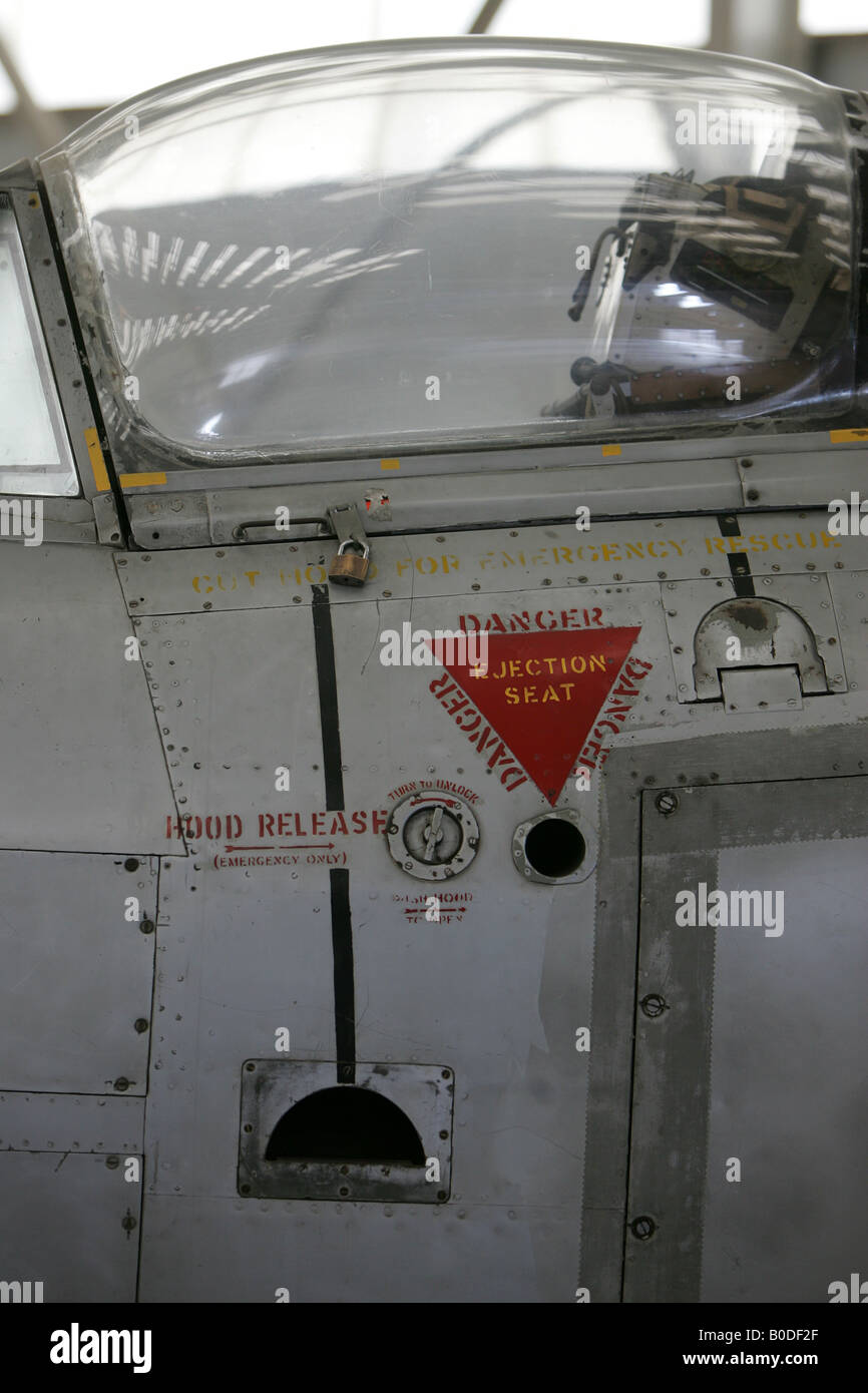 WARNING STENCIL ON JET AIRCRAFT IMPERIAL WAR Stock Photo - Alamy