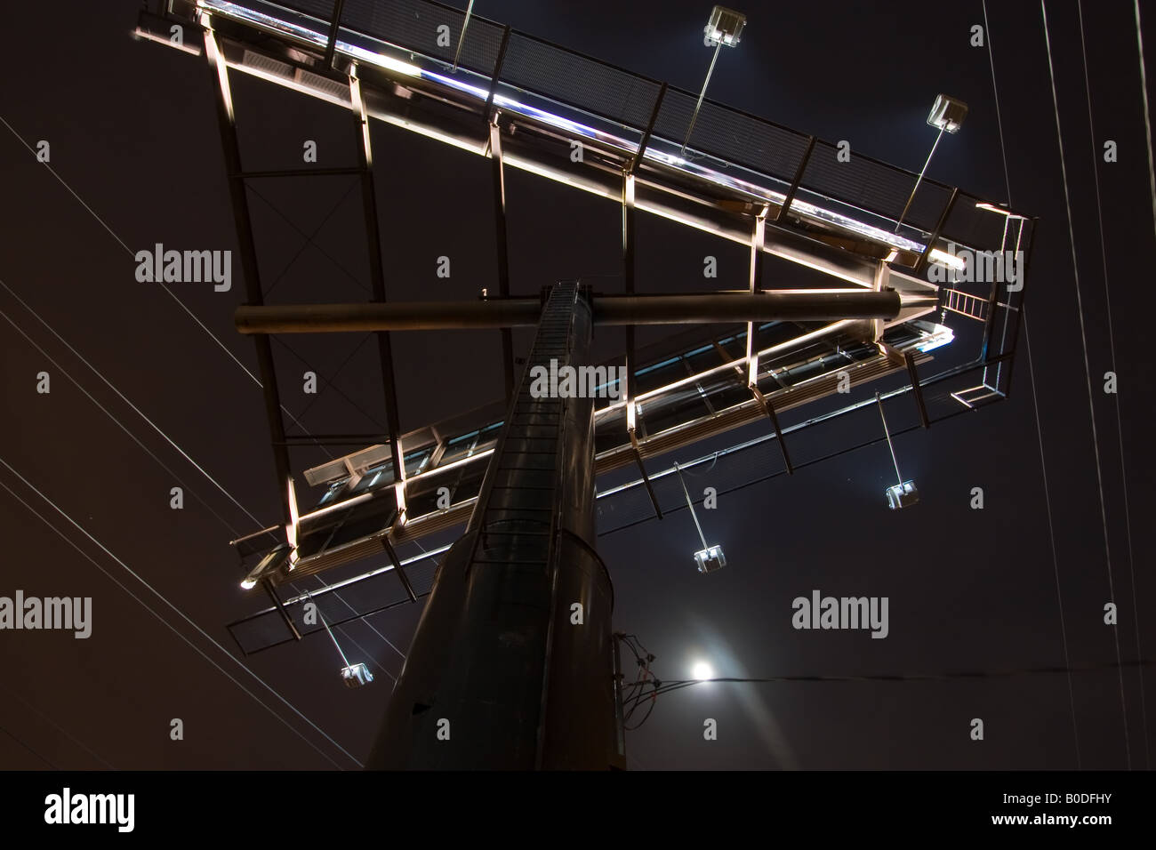 A billboard at night, from below Stock Photo - Alamy