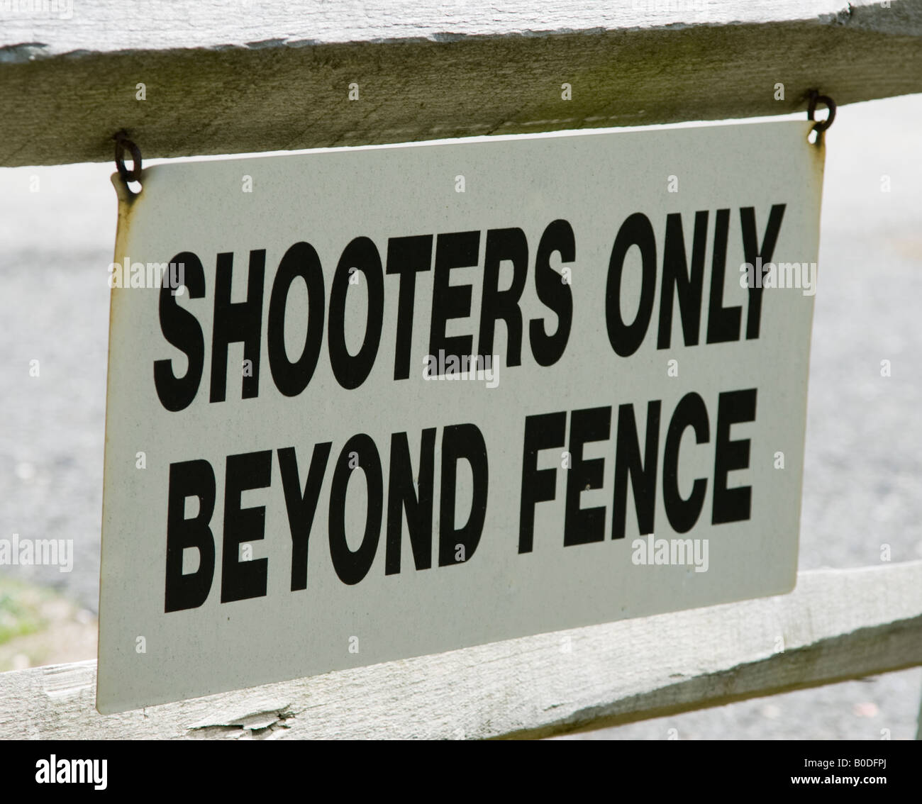 Sign at a shooting range Stock Photo - Alamy