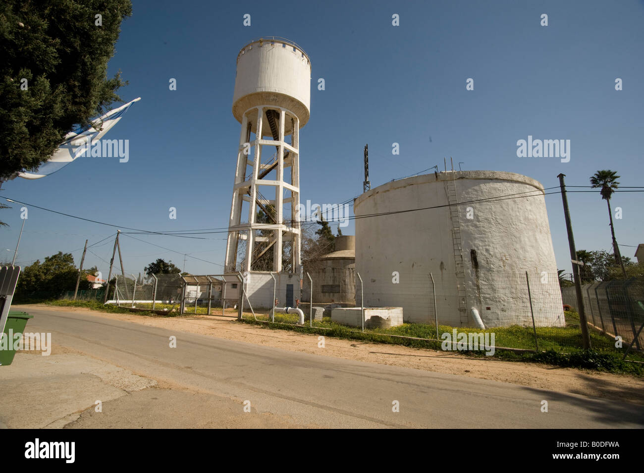 Israel Pardes Hanna Karkur founded 1929 the old water tower Stock Photo ...
