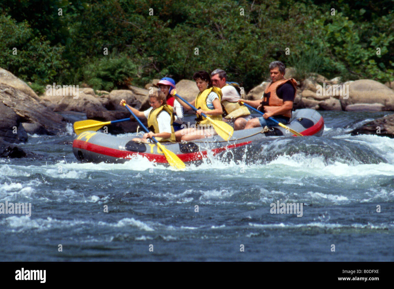 Rafters on the Youghiogheny River, Ohiopyle State Park Stock Photo - Alamy