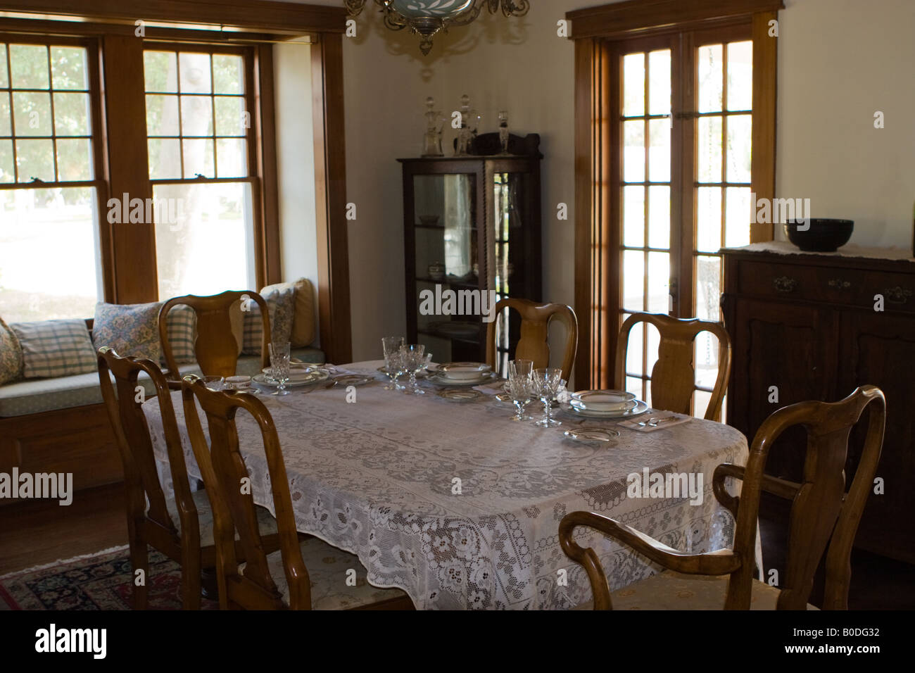 Edison House Dining Room Stock Photo - Alamy