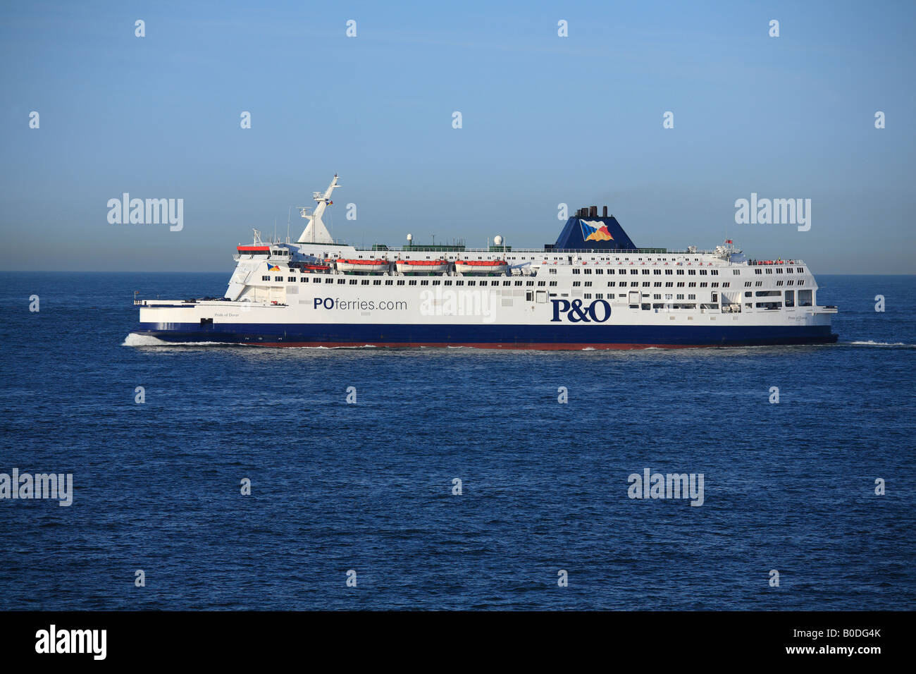 Pride of Dover P&O Cross Channel Ferry between Dover and Calais Stock ...