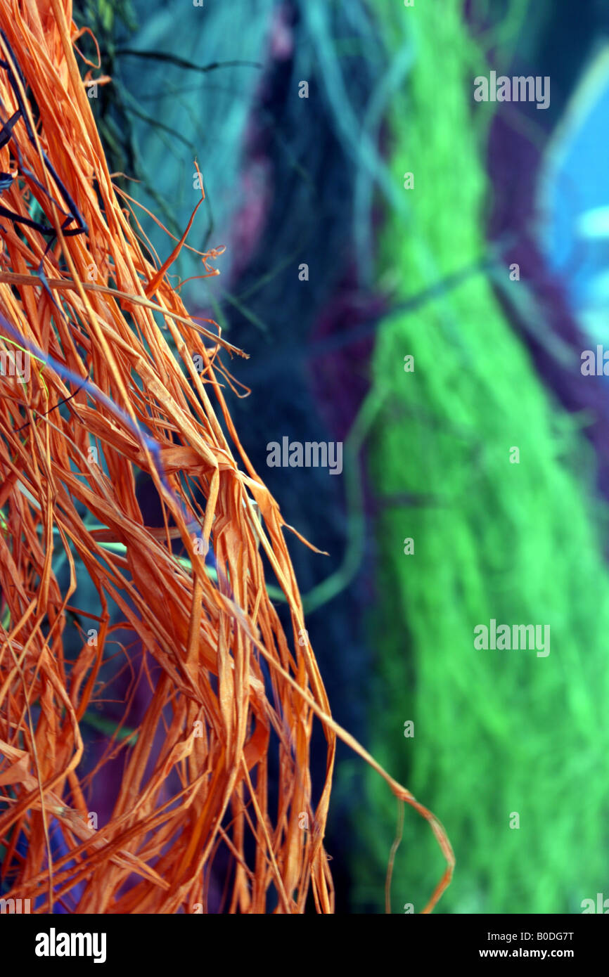 Raw Orange Raffia Stock Photo - Alamy