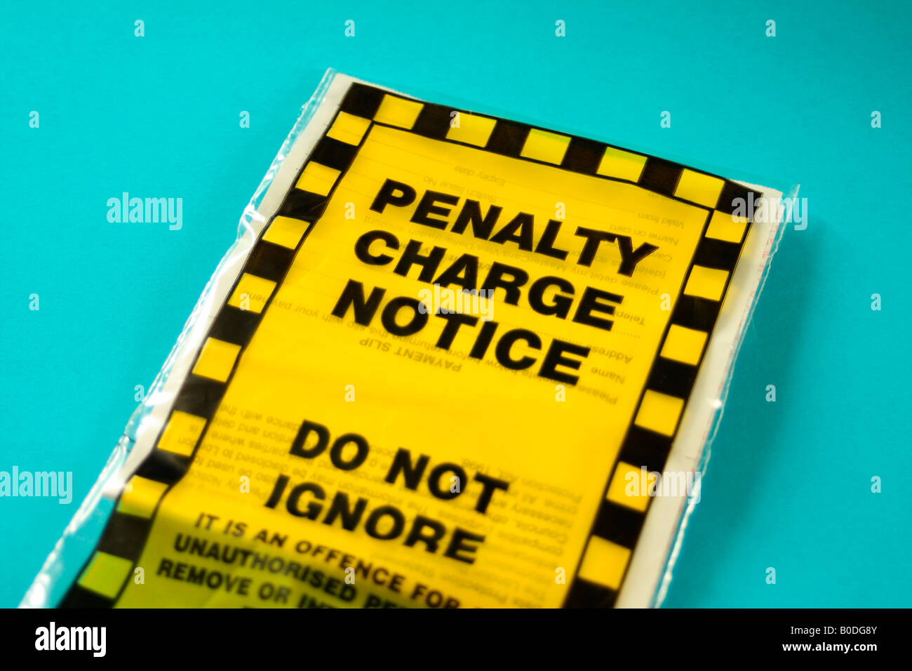 UK parking penalty ticket Stock Photo - Alamy