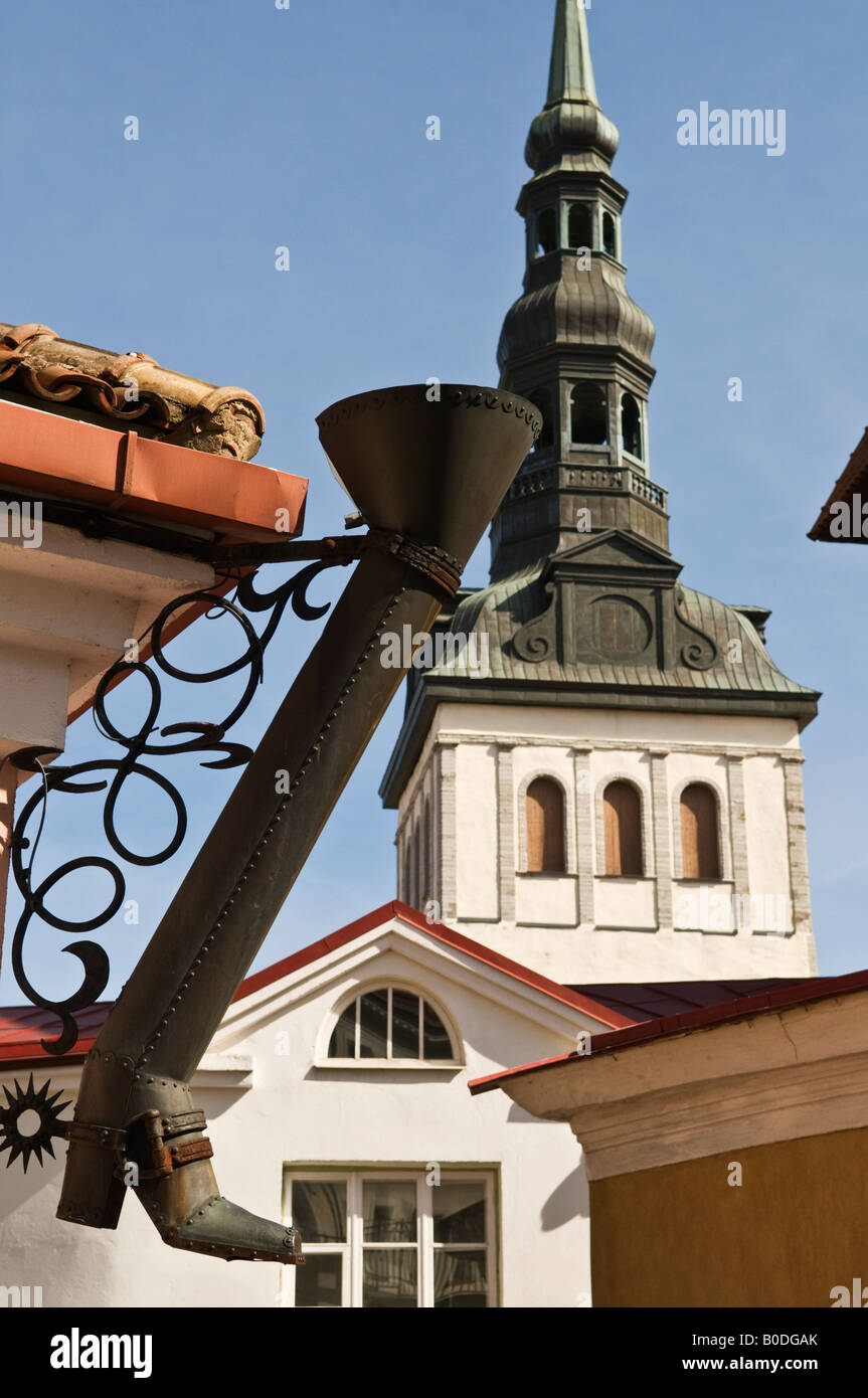 Long Boot Street sign Old Town Tallinn Estonia Stock Photo - Alamy