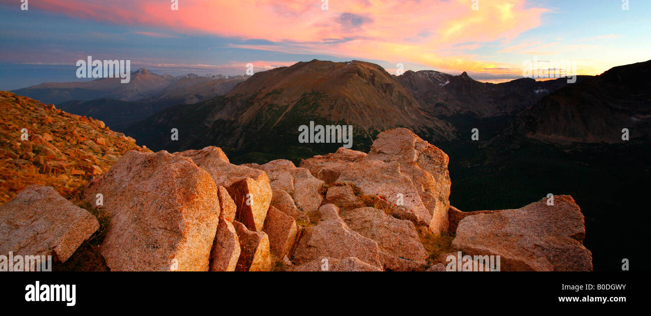 Sunset, Rocky Mountain National Park, Colorado Stock Photo - Alamy
