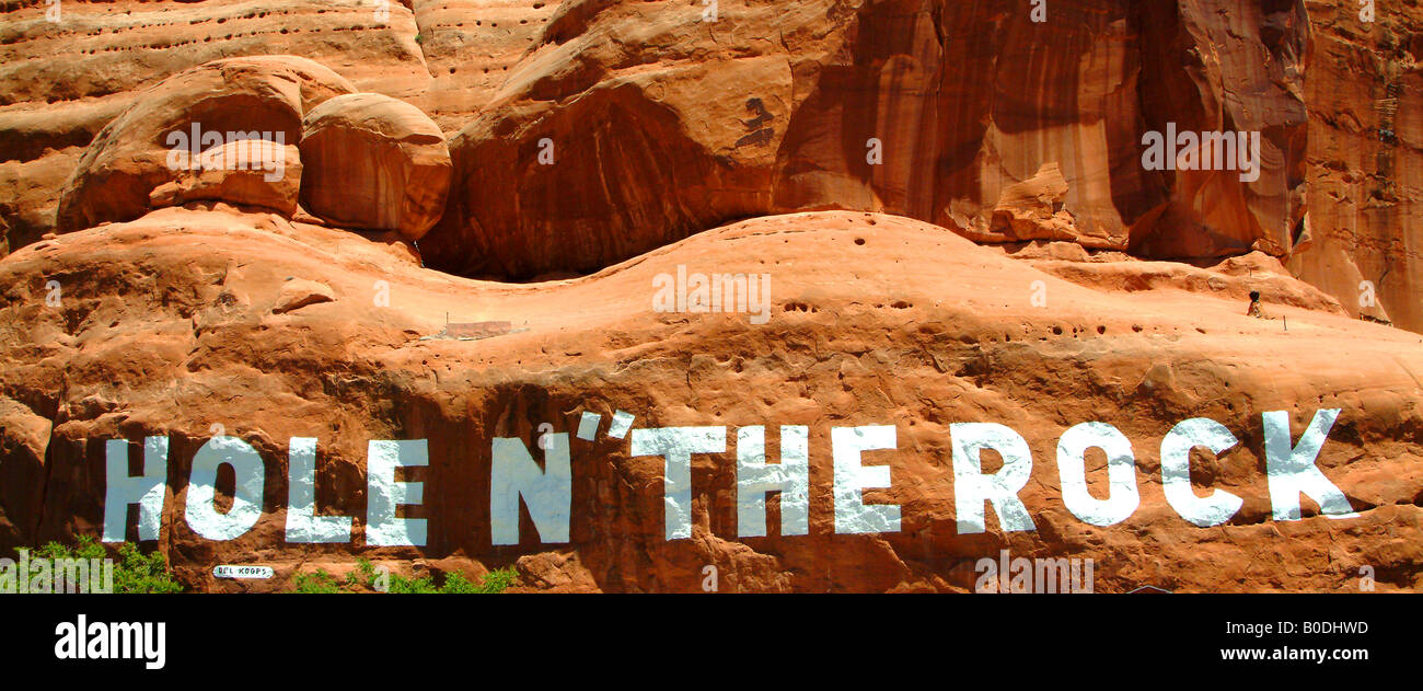 Hole in the Rock Utah Stock Photo - Alamy