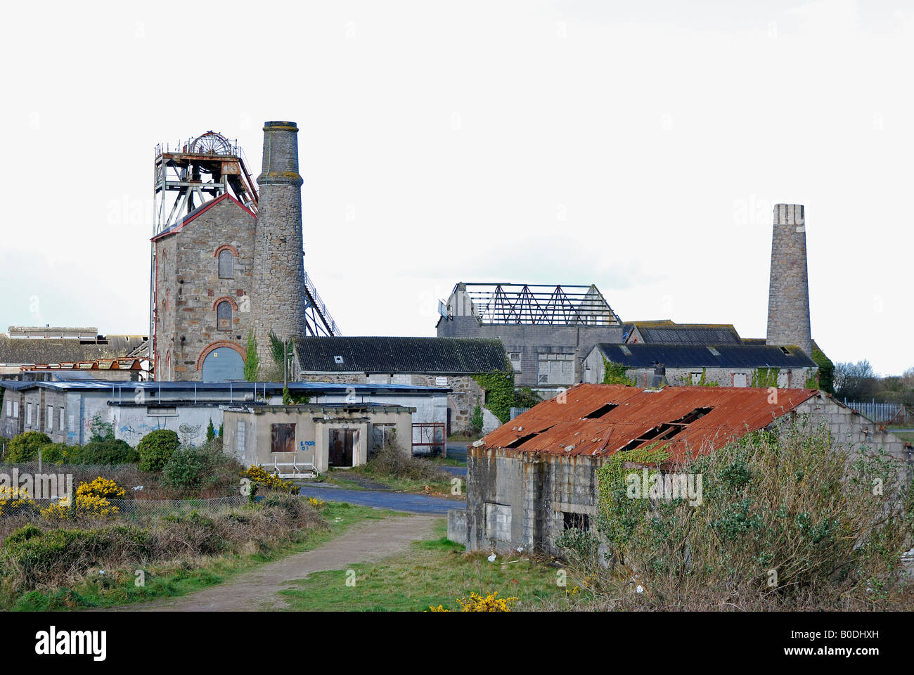 the old close down "south wheal crofty" tin mine at pool between ...