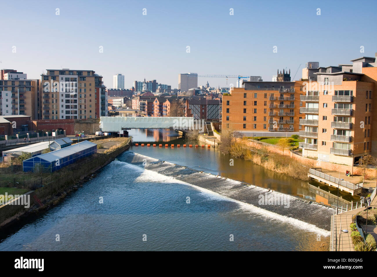 Merchants Quay and River Leeds Yorkshire UK Stock Photo - Alamy