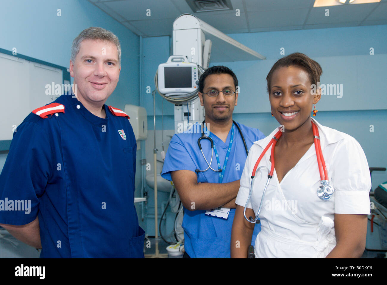 Hospital Accident and Emergency team UK Stock Photo - Alamy